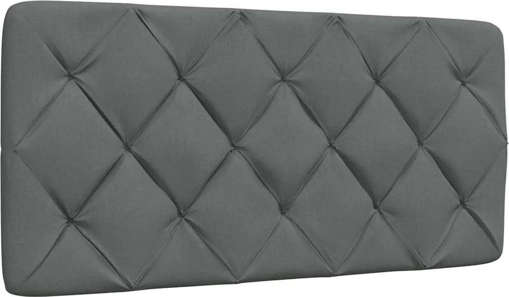 Rám postele bez matrace tmavě šedá 100 x 200 cm textil 3310581
