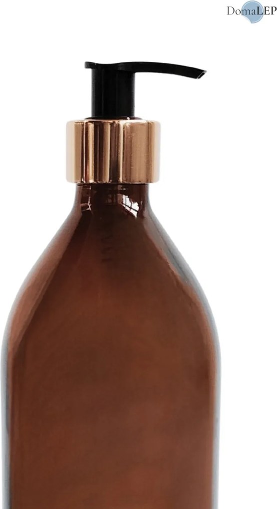 Dávkovač mýdla MONA 500 ml s černo-zlatým dávkovačem