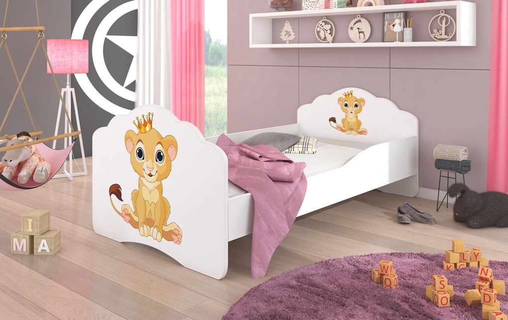ADRK Furniture Postel s matrací CASIMO LION 140x70 CH-Cas- Lion-140-E015
