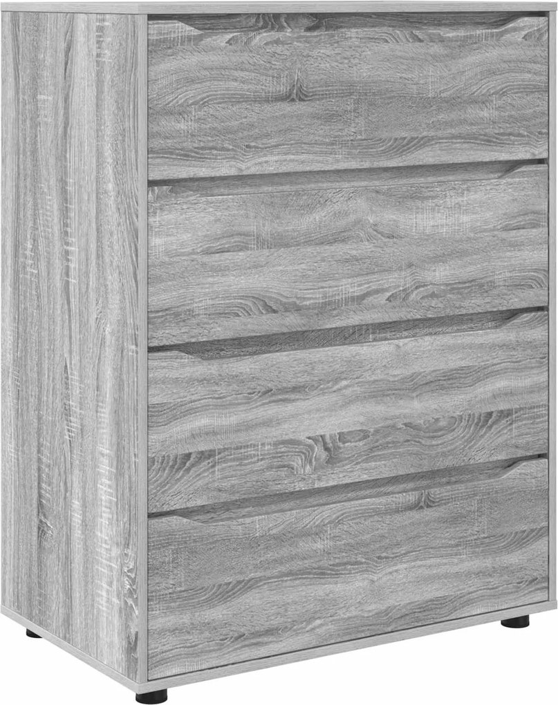 Úložné skříně 80 x 48 x 105 cm Kompozitní dřevo Šedá Sonoma 3406231