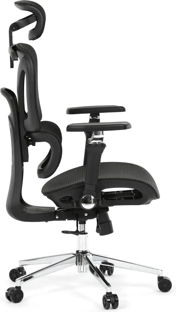 Ergonomická kancelářská židle FORCE - černá síťovina