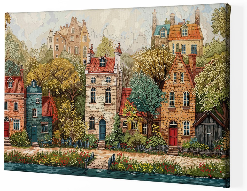 Obraz na plátně - U říčky v Plané FeelHappy.cz Velikost obrazu: 40 x 30 cm