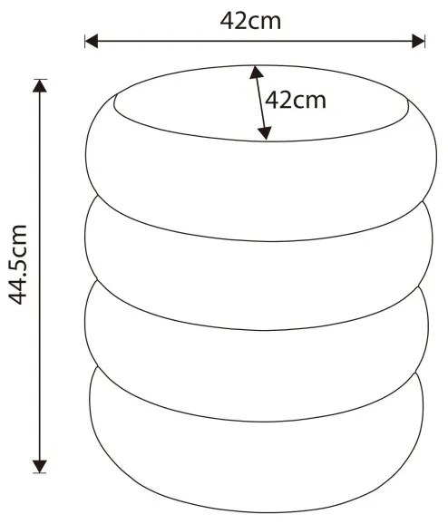 Taburetka SNUGGO hnědá
