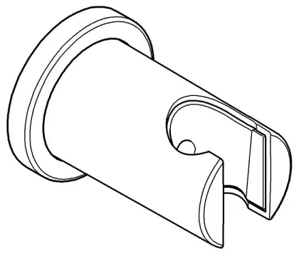 GROHE 27074DL0 - Nástěnný držák sprchy RAINSHOWER bronzová | BIANO