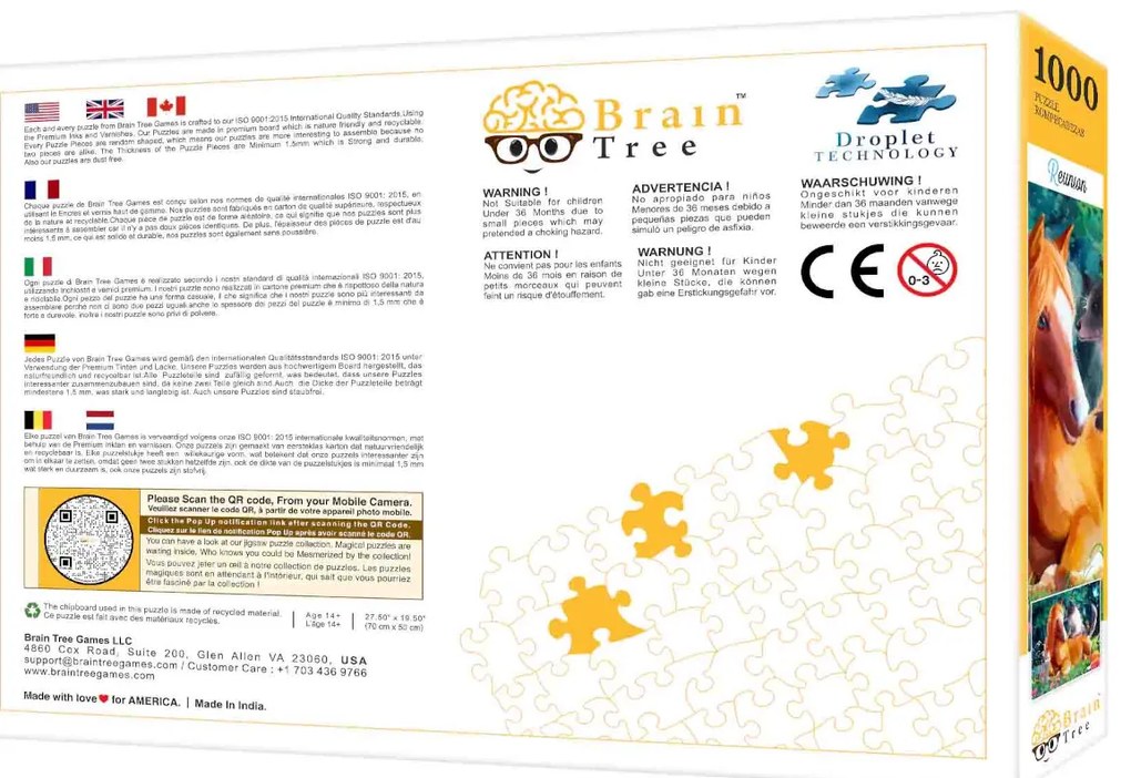 Brain Tree Puzzle Shledání zvířat 1000 dílků