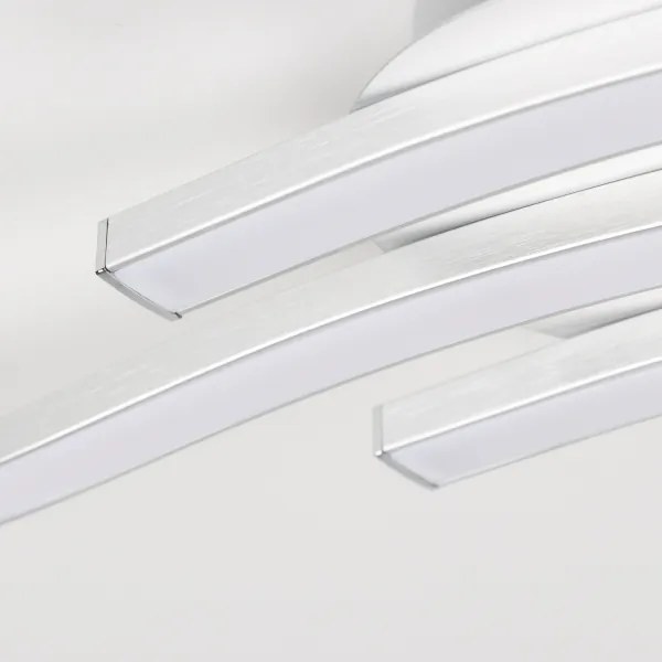 LED Stropní svítidlo 3xLED/6W/230V 3000K stříbrná