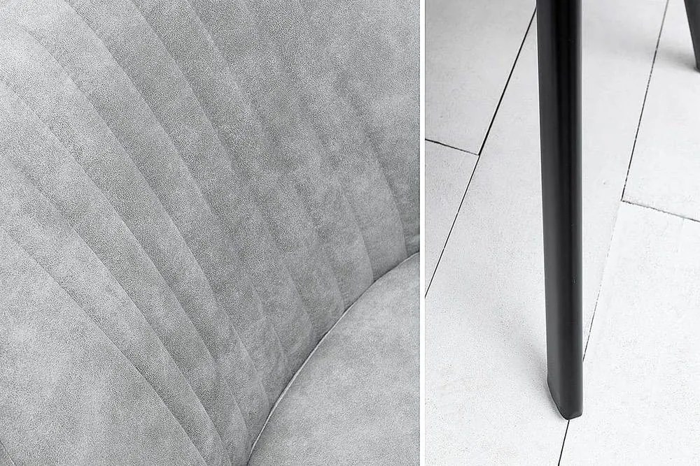 Designové křeslo Mallory šedé