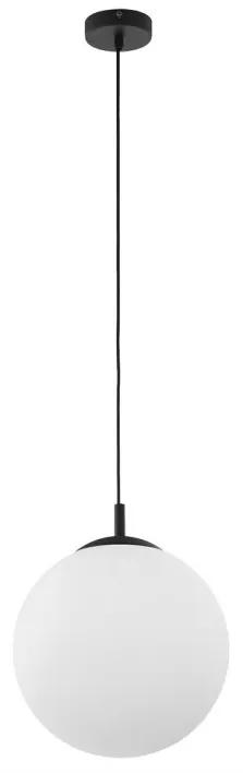 TK LIGHTING Lustr - MAXI 3476, Ø 25 cm, 230V/15W/1xE27, bílá/černá