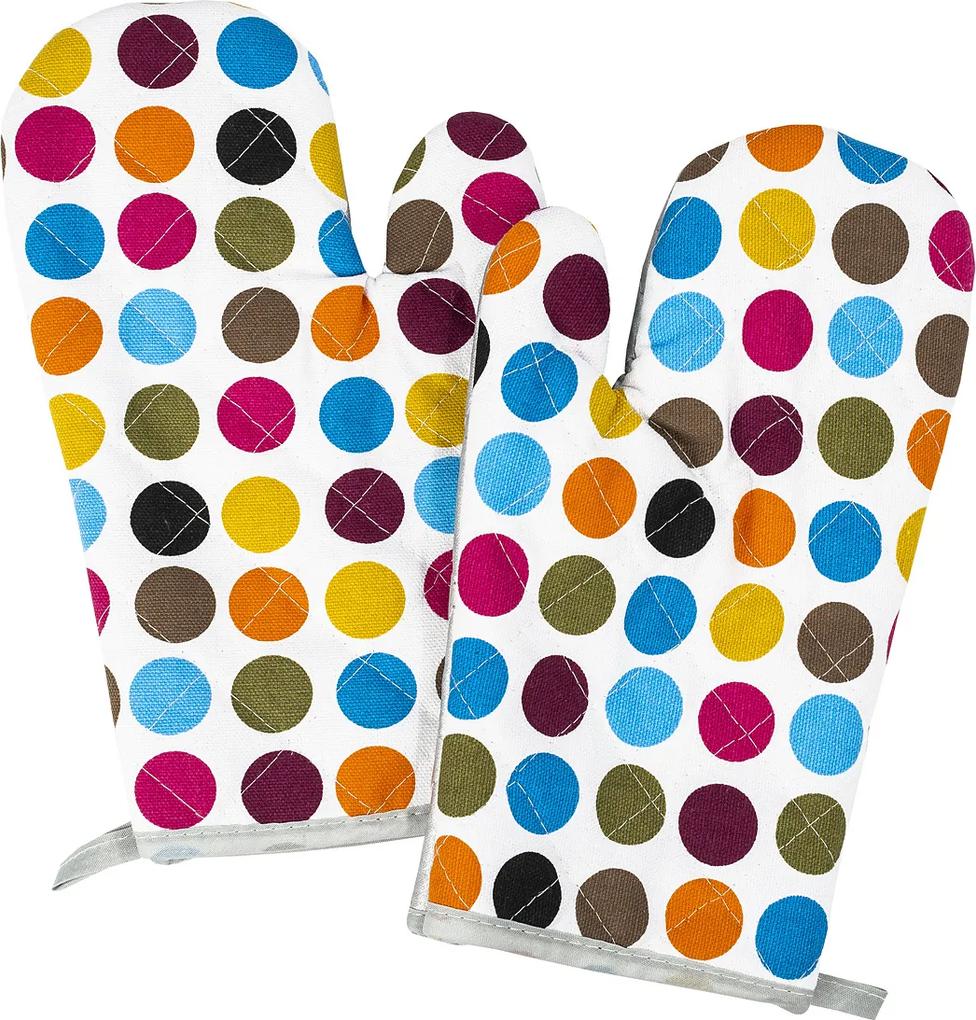 Jahu Chňapka puntík barevná, 28 x 18 cm, sada 2 ks