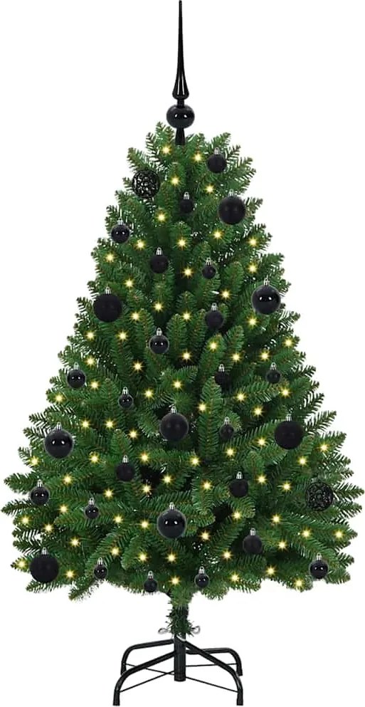 Umělý vánoční stromeček 120 cm 150 LED Teplá bílá PVC a ocel 3395668