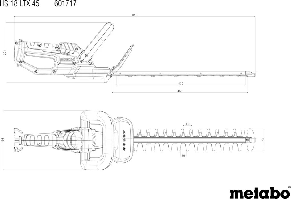 Metabo HS 18 LTX 45 601717850