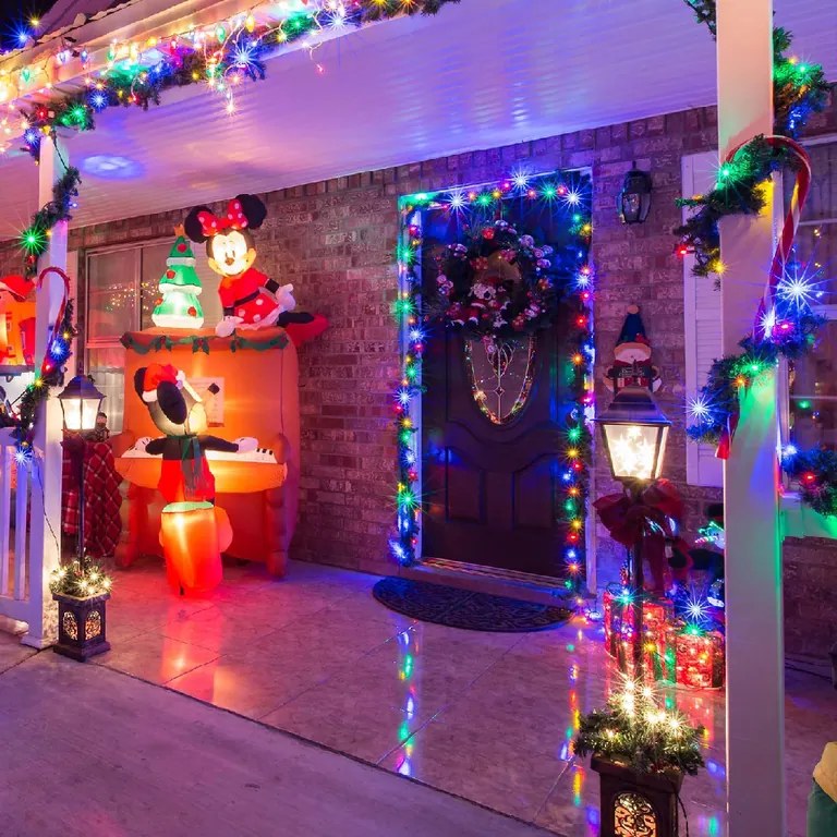 Vánoční světýlka venkovní FLASH multicolor 300 LED