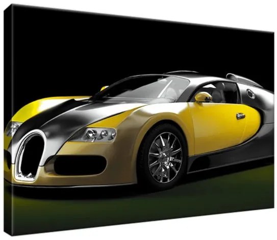 Tištěný obraz Žluté Bugatti Veyron 30x20cm 2380A_1T