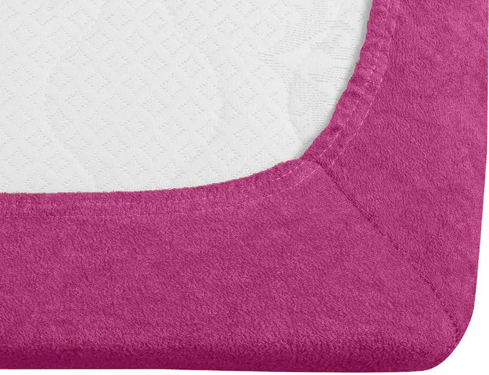 Froté prostěradlo EXCLUSIVE purpurové 90 x 200 cm