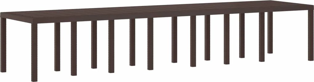 Zahradní stůl Hnědá 400 x 100 x 73 cm polyratan 3378529