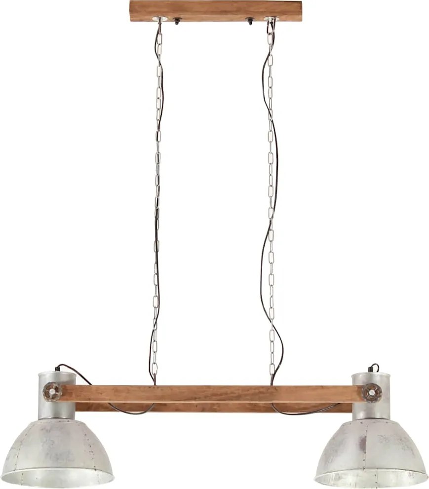 Industriální závěsné svítidlo 25 W stříbrné 109 cm E27 320525