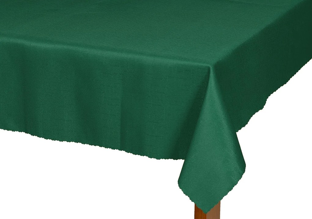 Ubrus teflonový zelený Rozměry: průměr 140, Tvar: Kulatý