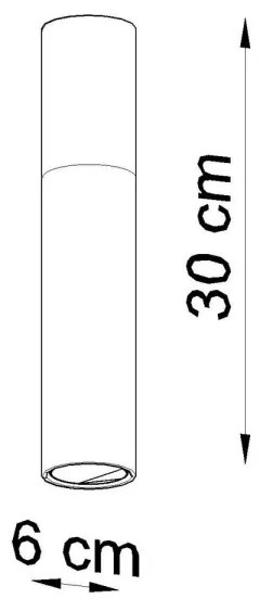 Sollux SL.0631 - Stropní svítidlo PABLO 1xGU10/40W/230V bílá