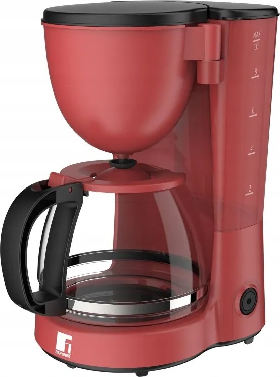Bergner BG-51046-RD překapávač elektrický Maroon 600W 1.25L Kaštanová