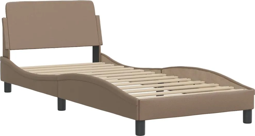 Postel s matrací Dover cappuccino 90 x 190 cm umělá kůže 3208321