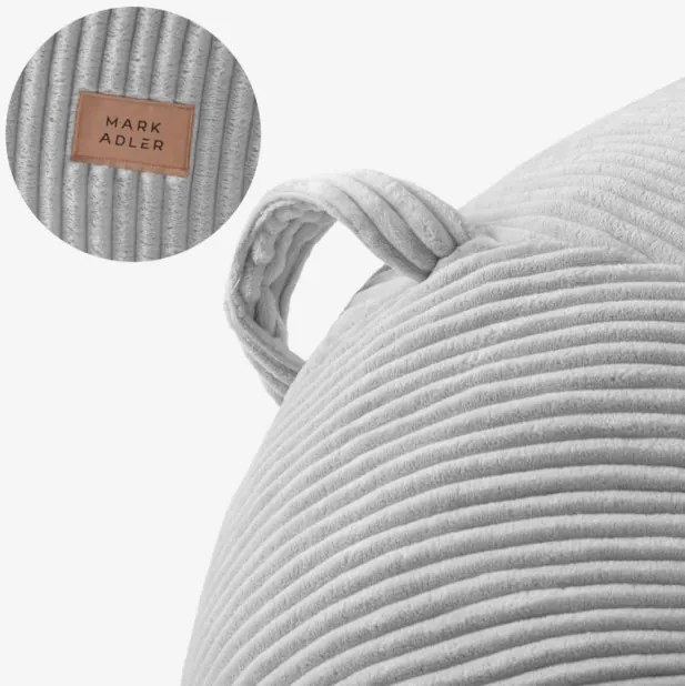 Sedací pytel s podnožkou COMFY 3.0 šedý