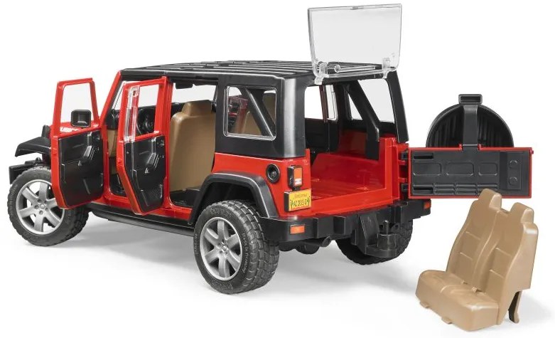 Bruder 2525 Jeep Wrangler Rubicon červená