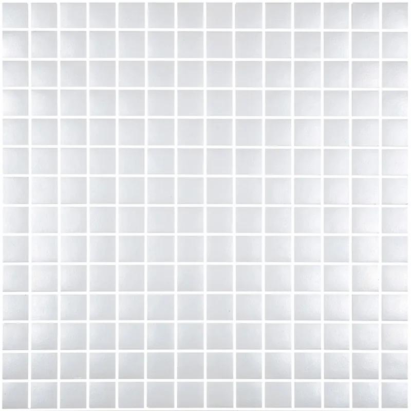 Hisbalit Skleněná mozaika bílá Mozaika 738 2,5x2,5 (33,3x33,3) cm - 25738LH