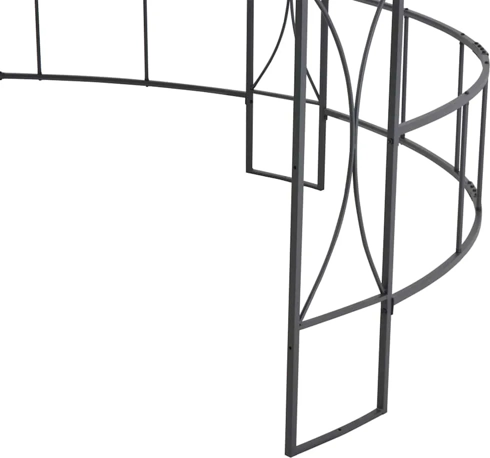 Altán 300 x 290 cm taupe kruhový 315227