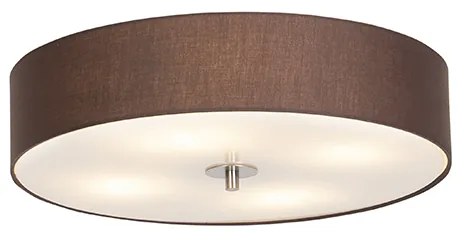 Rustikální stropní svítidlo hnědé 50 cm - Drum