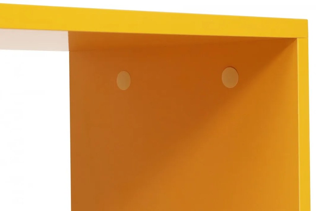 TV stolek Zigzag 120 cm žlutý