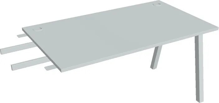 Hobis Kancelářský stůl k řetězení Hobis USA 1400RU, deskaakát, černá černá
