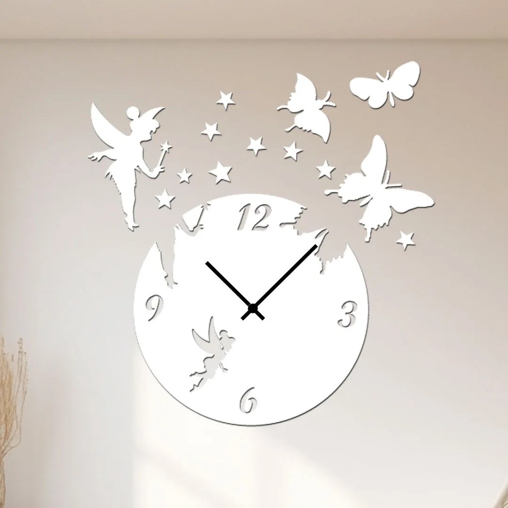 dřevo života Nástěnné hodiny FAIRY TAIL Zvolte barvu dekoru: Černá, Zvolte velikost hodin (cm): 50x50