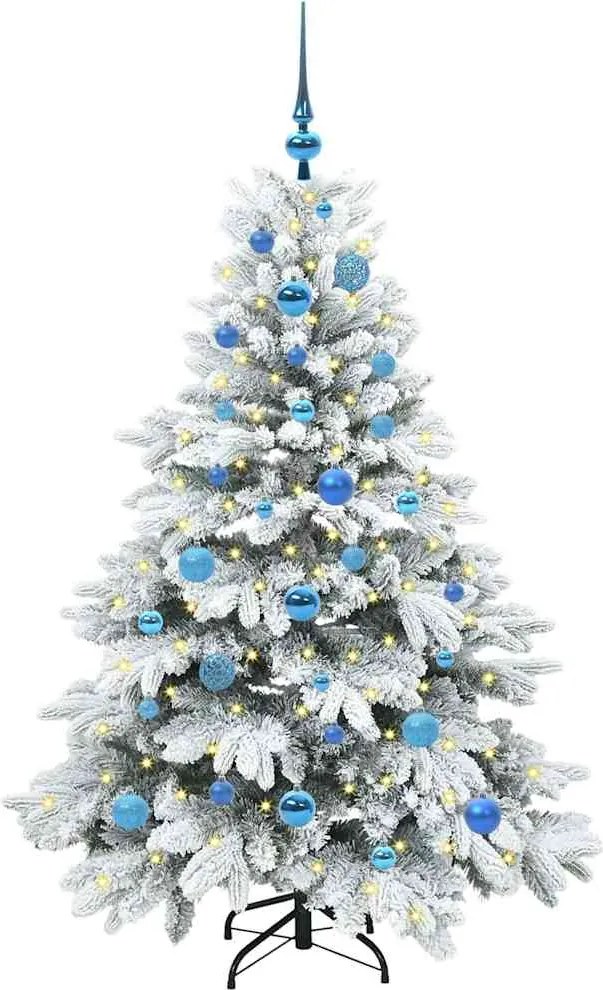 Umělý vánoční stromeček s 150 LED diodami Bílá 150 cm PE a PVC 3397608