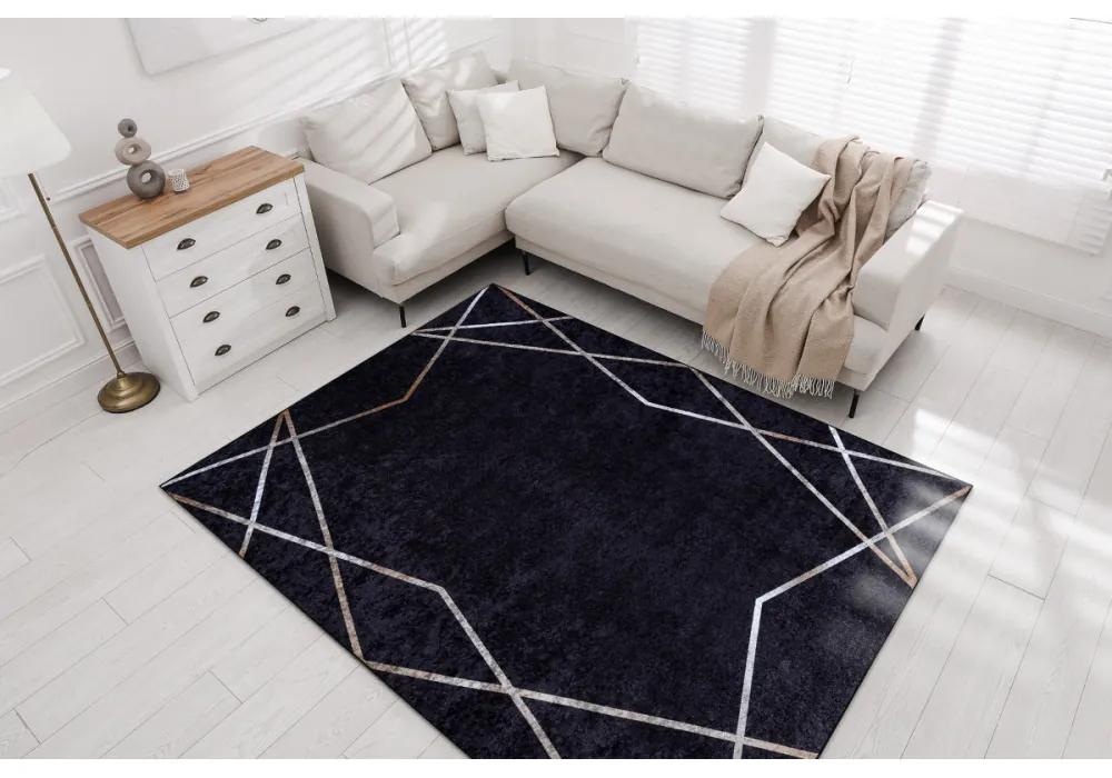 Kusový koberec Alchie černý 200x290cm