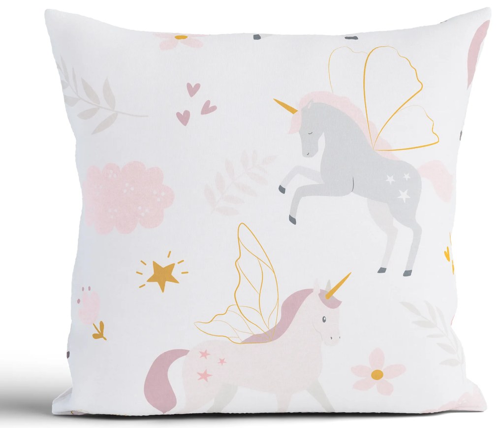 MK Lůžkoviny Bavlněný povlak na polštářek Renforcé 40 x 40 cm - Unicorn