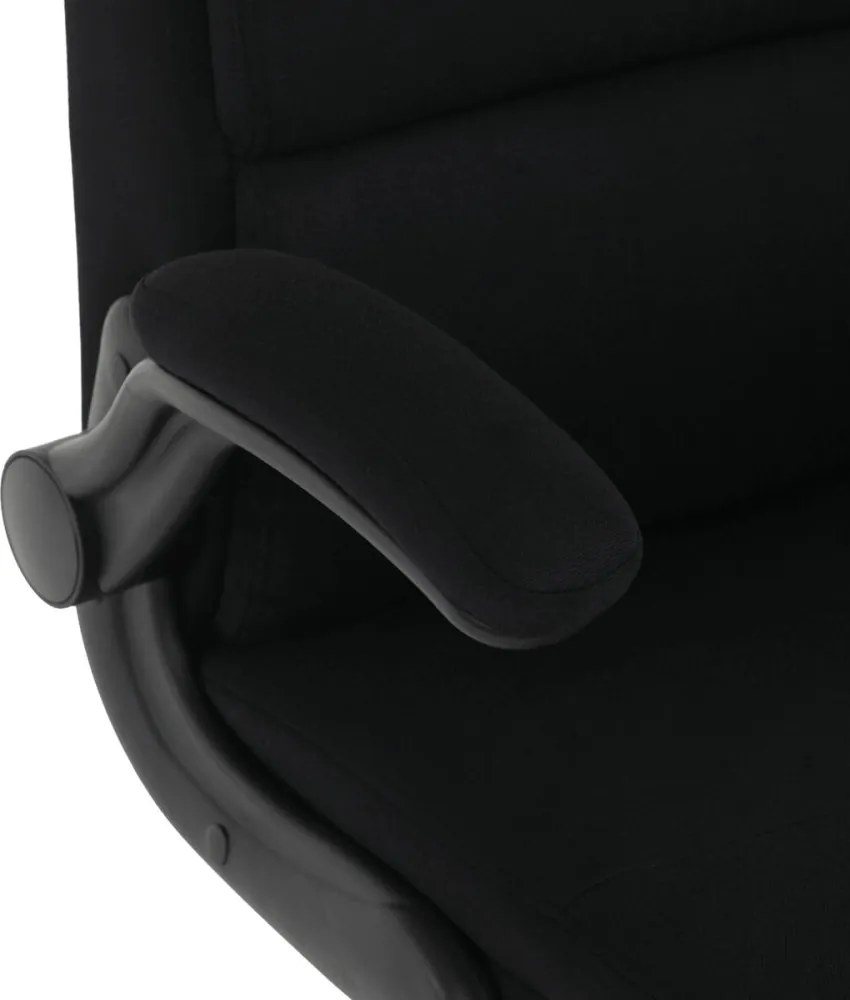 Kancelářské křeslo KA-K3104 BK, houpací mechanismus, černá látka (67 x 68) cm Šedá
