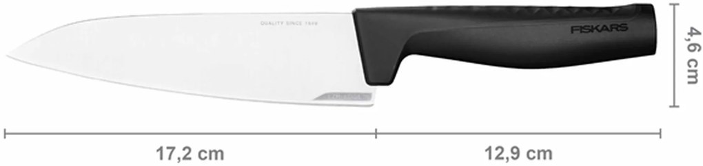 Fiskars Hard Edge Střední kuchařský nůž, 17cm 1051748