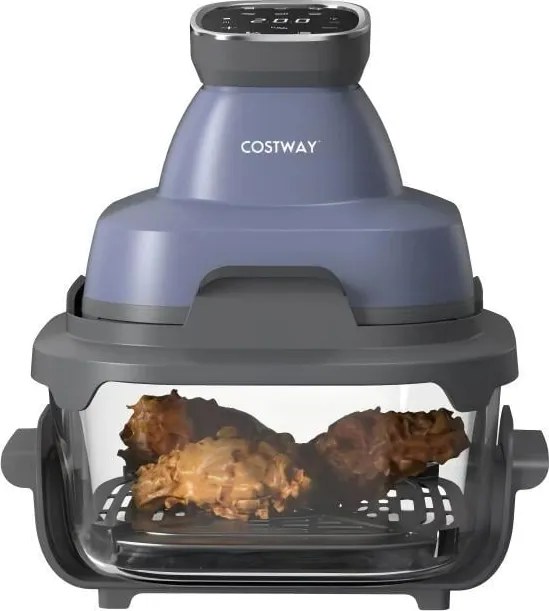 Costway Přenosná vzduchová fritéza 6-in-1 Fritování a pečení vzduchem 4 L a 1,7