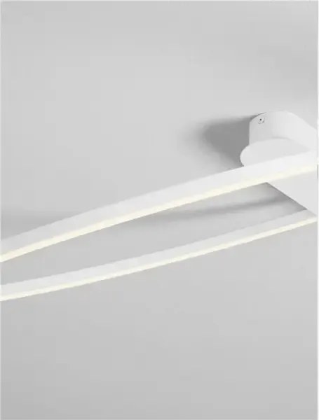 LED stmívatelné bílé moderní stropní svítidlo Kiklos