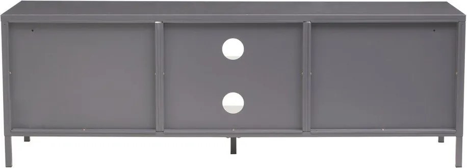 Šedý ocelový TV stolek 150x50x45 cm Acier – Premier Housewares