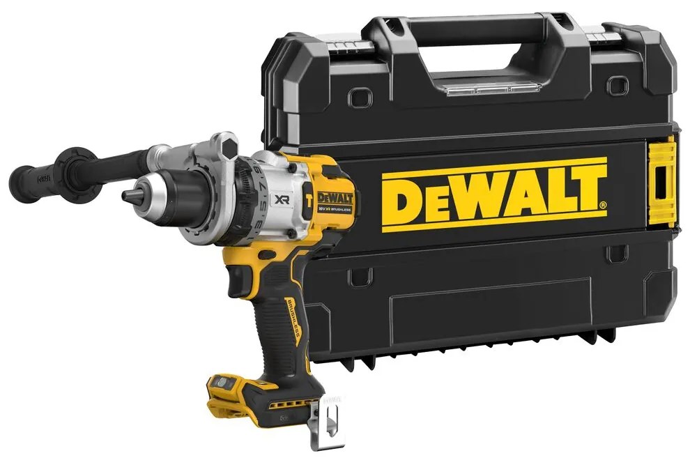 AKU vrtačka s příklepem 18V DeWALT DCD1007NT bez aku, kufr Tstak