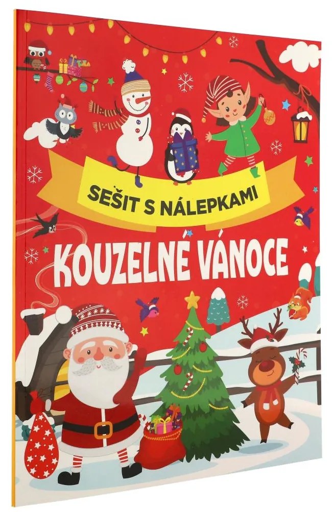 FONI Book Sešit s nálepkami Kouzelné Vánoce 24x30cm