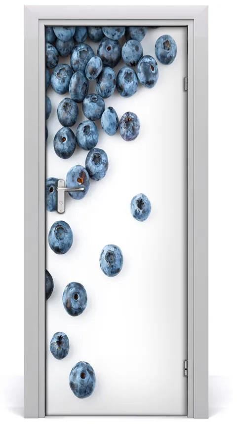 Fototapeta na dveře do domu samolepící jahody 75x205 cm