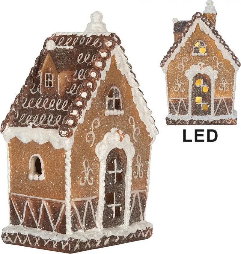 Perníková LED chaloupka Gingerbread Cotti - 13*9*20 cm