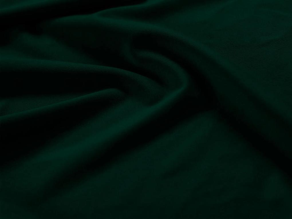 Pětimístná pohovka pauline levá 335 cm samet zelená MUZZA