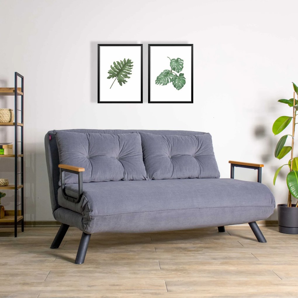 Atelier del Sofa 2-místná pohovka Sando 2-Seater - Grey, Šedá