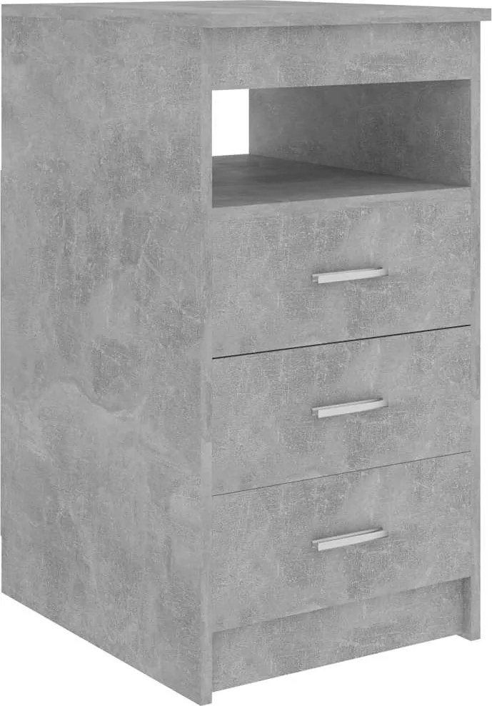 Psací stůl betonově šedý 140 x 50 x 76 cm kompozitní dřevo 3054784