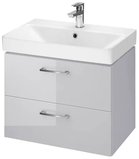 Cersanit - SET B278 LARA MILLE SLIM 60 (SKŘÍŇKA + UMYVADLO), ŠEDÁ, S801-317-DSM