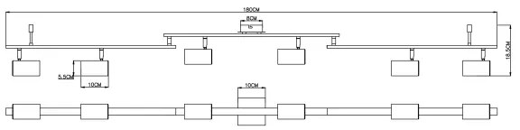 Globo 57910-6W - Bodové svítidlo ROBBY 6xGU10/35W/230V bílá