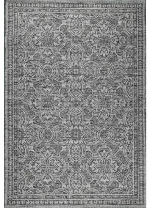 Kusový koberec Flat 21193-ivory/silver/taupe Varianta: Ovál 20x290 cm